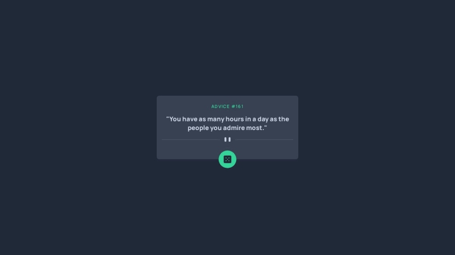 Frontend Mentor Advice Generator App Built With Tailwindcss Coding