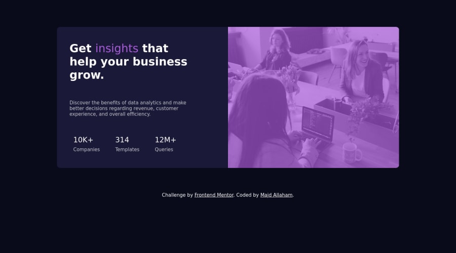 Frontend Mentor Responsive Page Using Grid And Flex Box Coding Challenge Solution