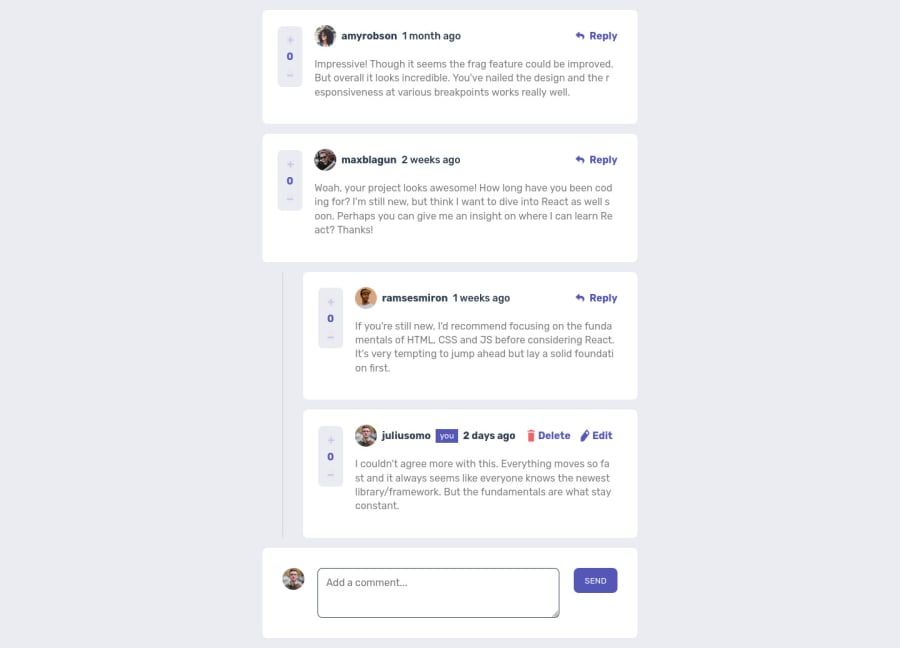 Frontend Mentor React Coding Challenge Solution