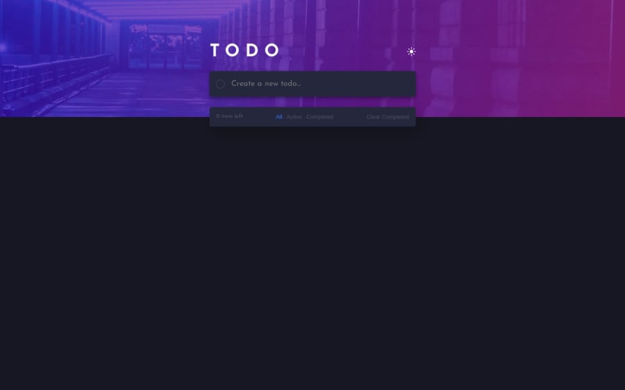 Frontend Mentor Responsive To Do App Using Htlm Css And Javascript Coding Challenge Solution