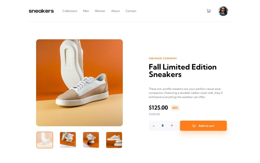 Frontend Mentor E Commerce Product Page Solution Pure Html Css Js Coding Challenge Solution