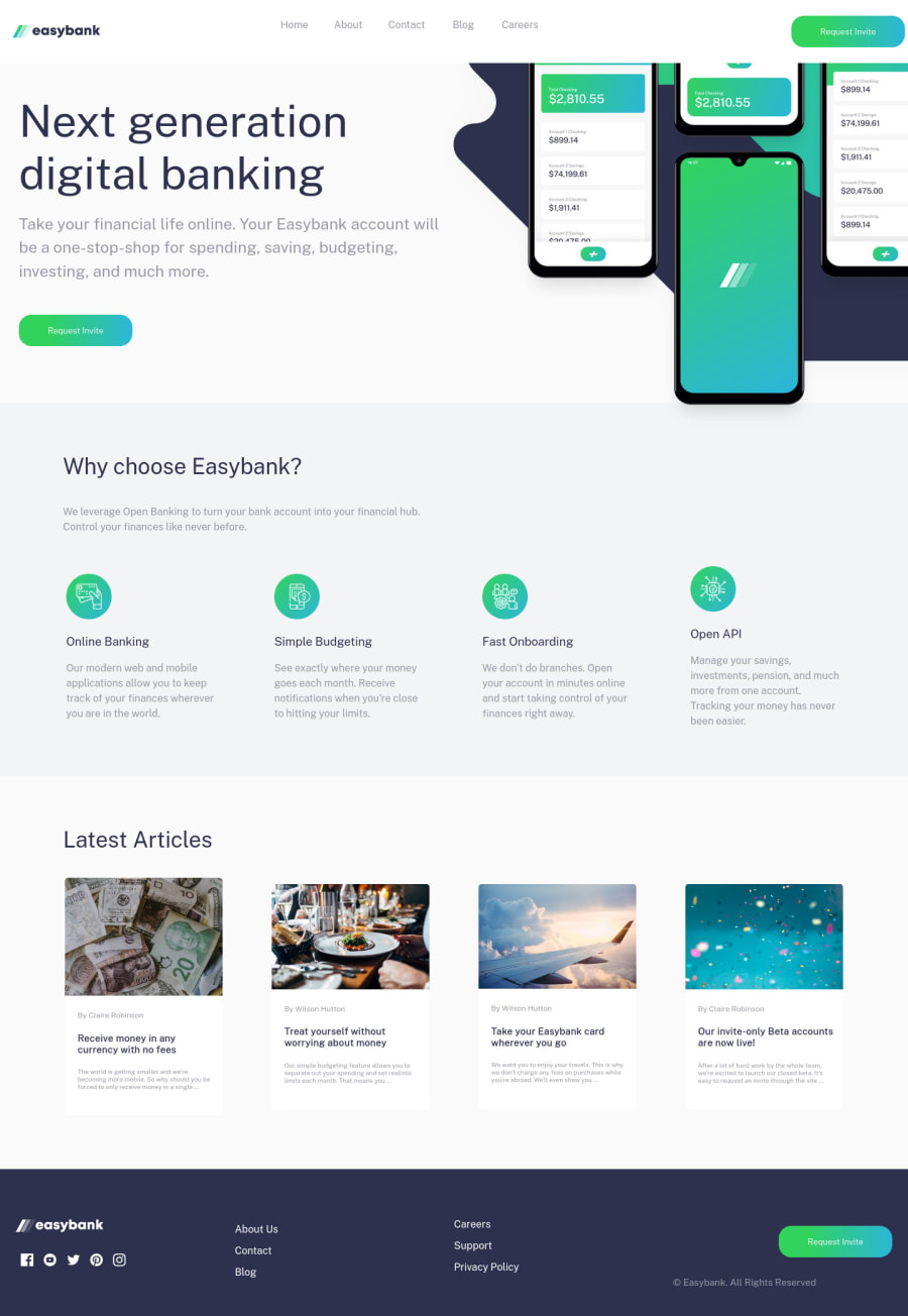 Frontend Mentor Responsive Landing Page Using Flexbox Coding
