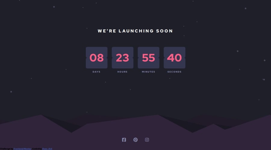 Frontend Mentor Countdown Timer With Html Css Js Coding Challenge Solution