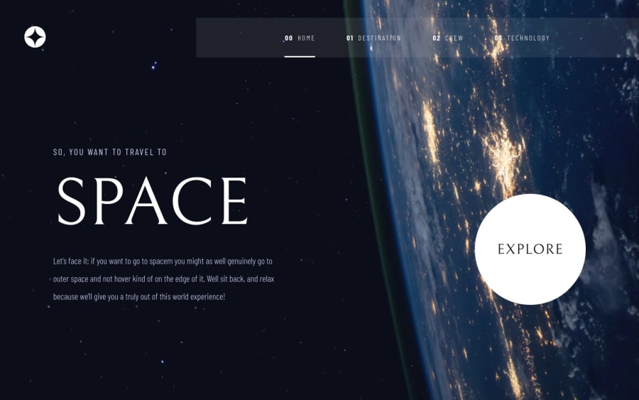 Frontend Mentor Space Tourism App With React Router Coding Challenge