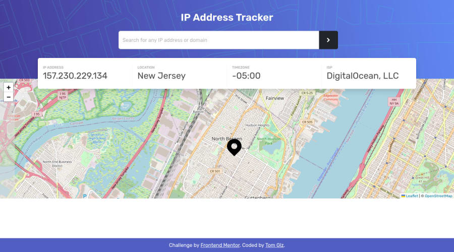 Frontend Mentor Ip Address Tracker Using Html Css Javascript Coding Challenge Solution