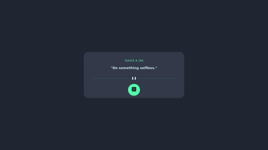 Frontend Mentor Advice App Using Nexjs Client Side Rendering And Tailwindcss Coding Challenge