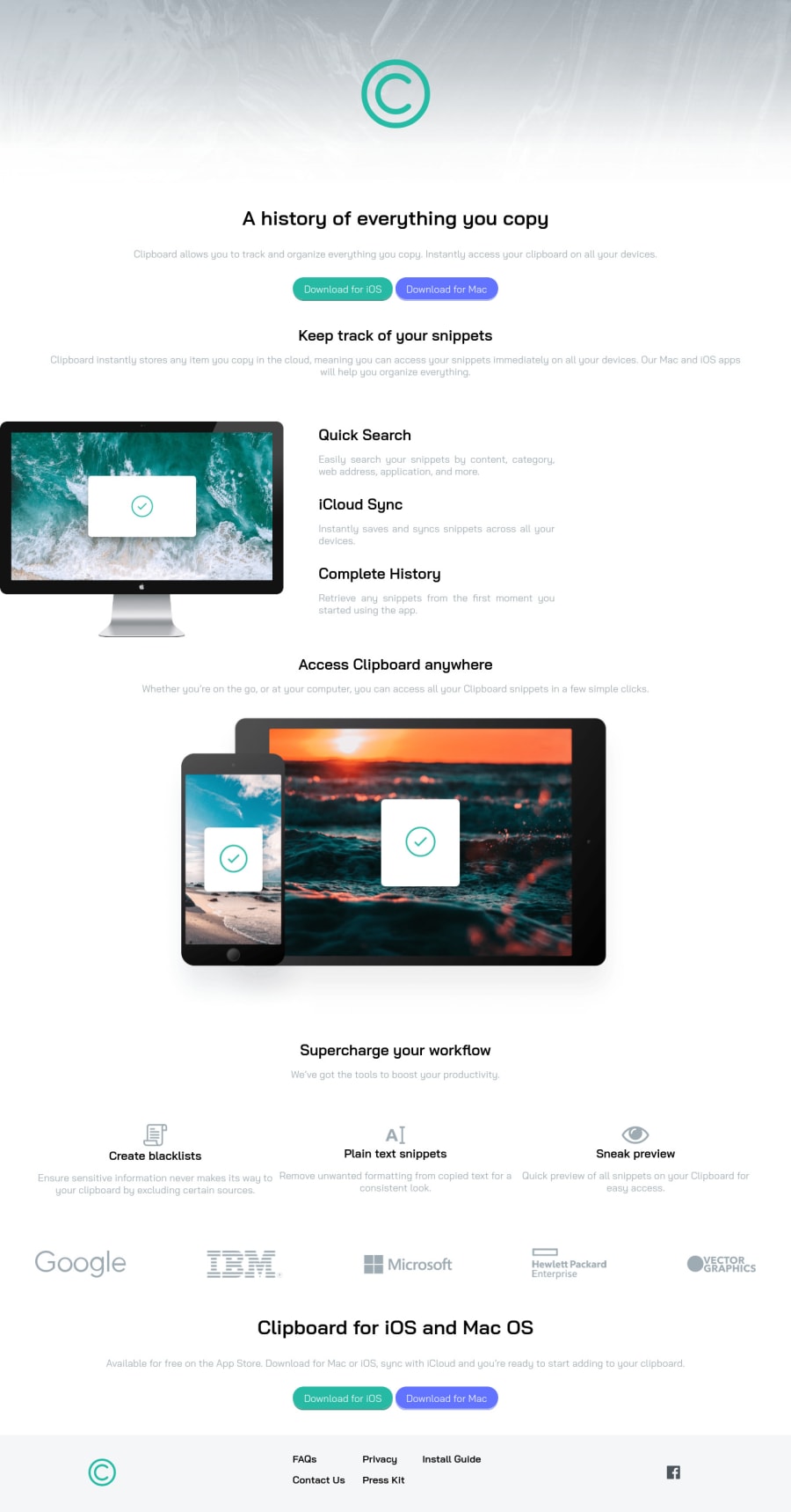 Frontend Mentor Clipboard Landing Page Using Flexbox Coding Challenge