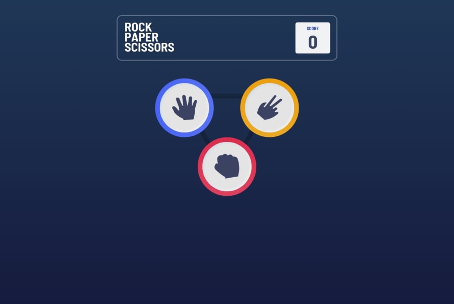 Frontend Mentor Rock Paper Scissors Game Using Html Css Tailwind Css Js Coding Challenge