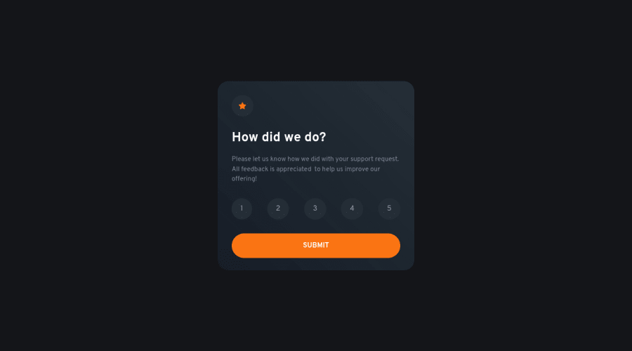Frontend Mentor Interactive Rating Component With React Tailwind
