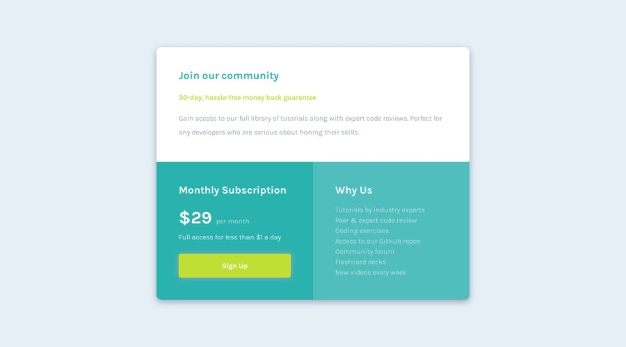 Frontend Mentor Mobile First Design Using Css Grid Flexbox And Media Queries Coding Challenge