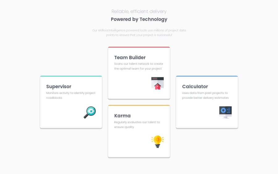 Frontend Mentor Responsive Feature Cards Coding Challenge Solution