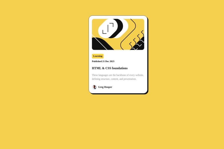 Frontend Mentor Blog Preview Card Using Html And Css Coding Challenge