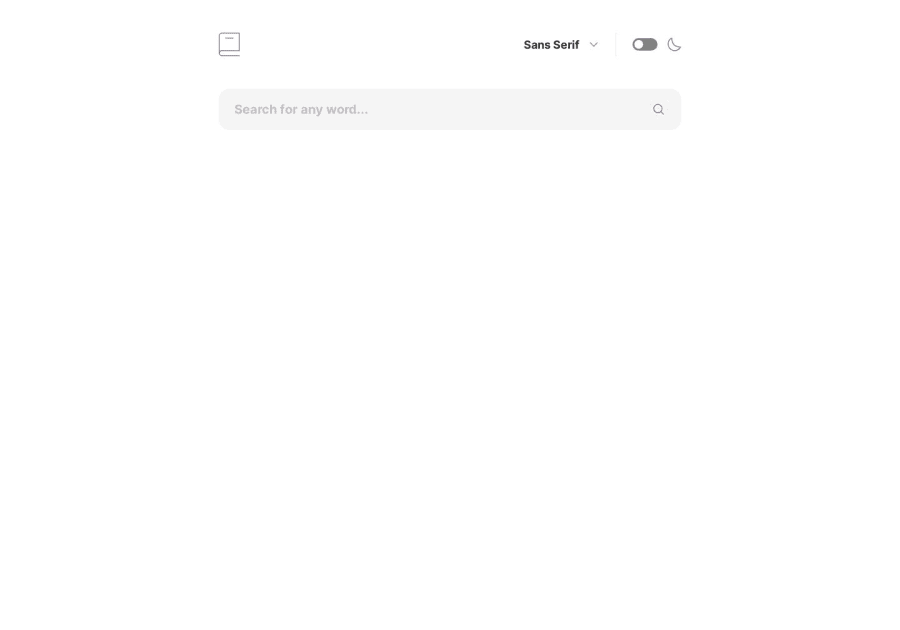 Frontend Mentor Dictionary App With Pure Css And Vanilla Js Coding