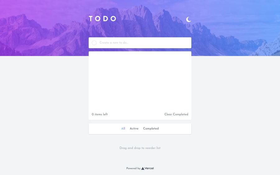 Frontend Mentor Todo App Using Nextjs Typescript And Tailwindcss Coding Challenge Solution