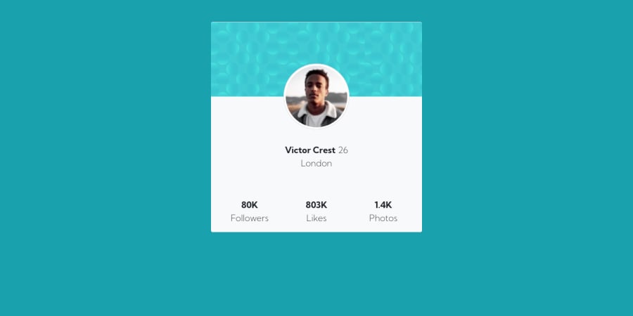 Frontend Mentor Profile Card Component Solution Using Bootstrap 5