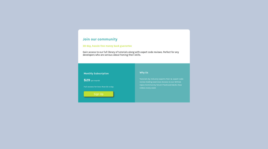 Frontend Mentor Pure Css Coding Challenge Solution