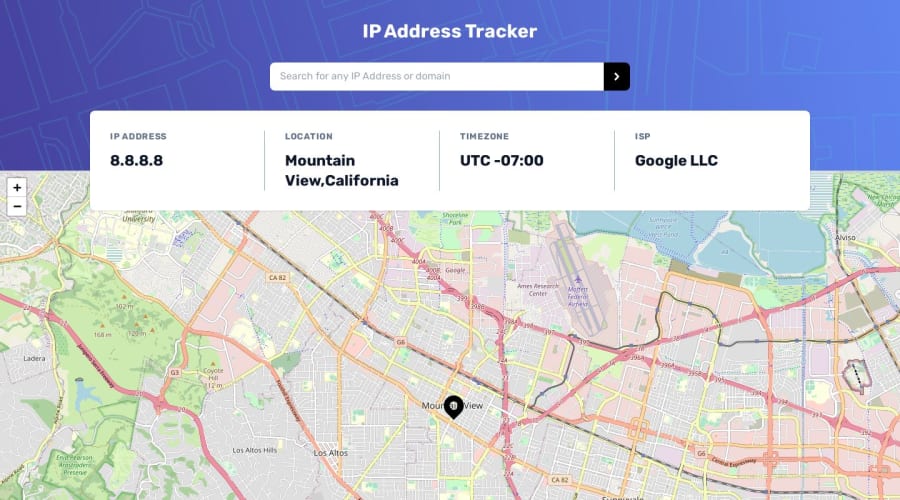 Frontend Mentor Responsive Ip Address Tracker Using React Js And Tailwind Css Coding Challenge