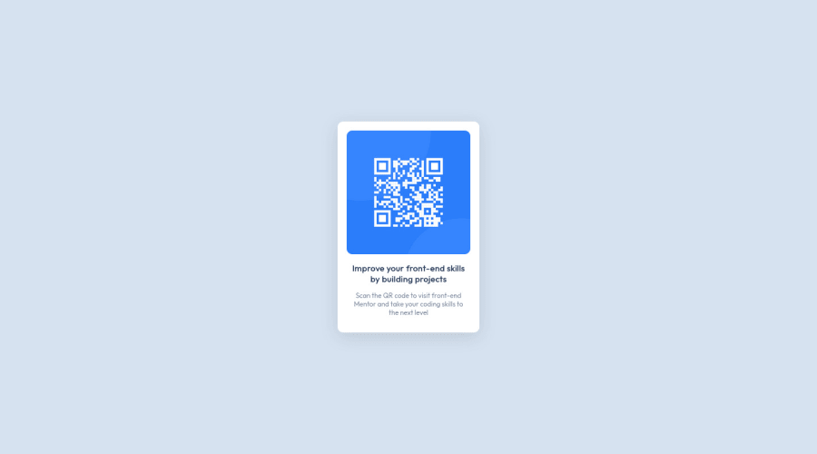 Frontend Mentor Qrcode Design First Frontendmentor Challenge Coding