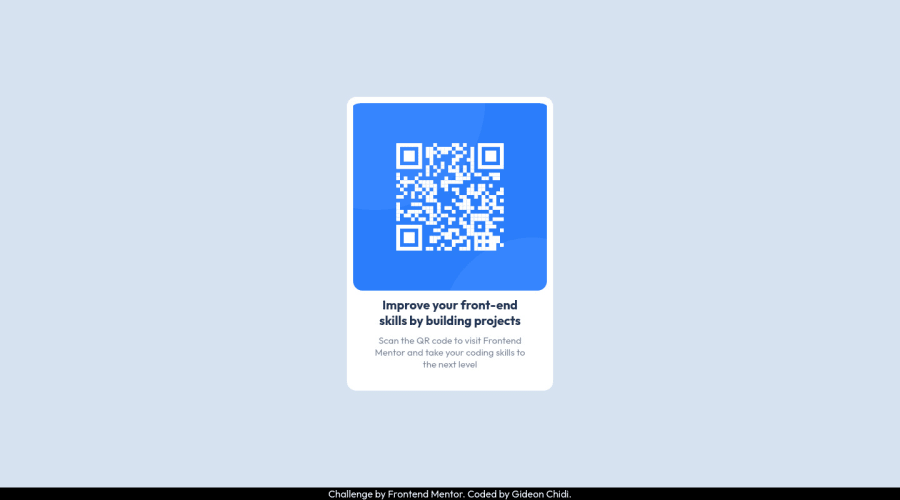 Frontend Mentor Qr Code Component Using Css Flexbox Coding Challenge 4865