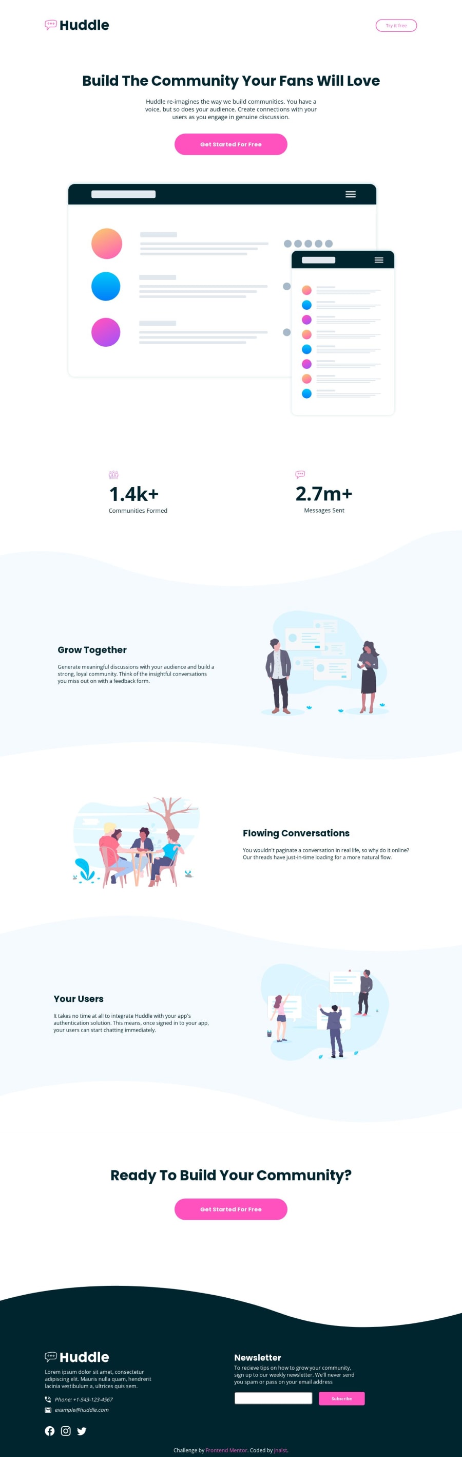 Frontend Mentor Responsive Layout Using Css Grid And Flex Coding Challenge Solution