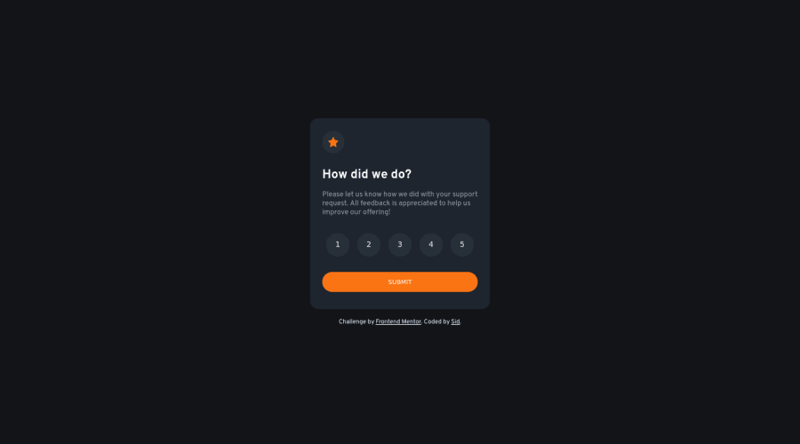 Frontend Mentor Interactive Rating Component Using Flexbox Pure Css Coding Challenge Solution
