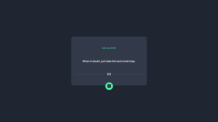 Frontend Mentor Advice Generator App Using Html Css And Javascript Coding Challenge Solution