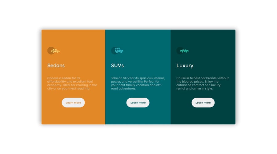 Frontend Mentor 3column Preview Card Component With Css Flex Grid Coding Challenge Solution