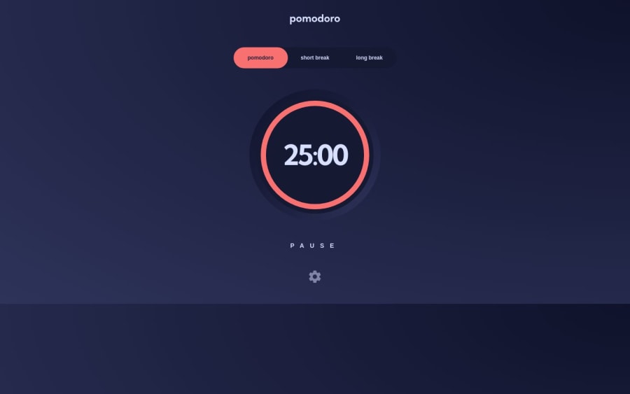 Frontend Mentor | Pomodoro App using React coding challenge solution Frontend Mentor | Pomodoro App using React coding challenge solution