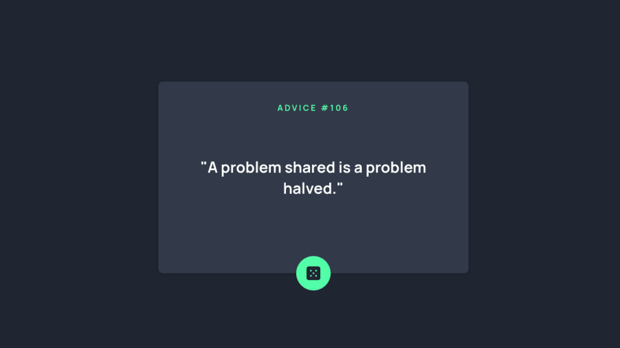 Frontend Mentor Advice Generator App With React Vite And Typescript