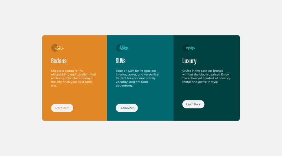 Frontend Mentor Frontend Mentor 3column Preview Card Coding Challenge Solution