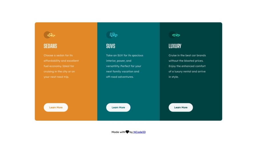 Frontend Mentor 3 Column Preview Card Component Main Coding Challenge