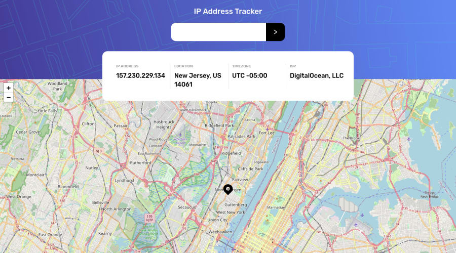 Frontend Mentor Responsive Ip Tracker Built With React And Tailwind Coding Challenge Solution