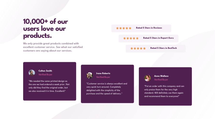 Frontend Mentor Social Rpoof Section Using Flexbox And Css Transforms Coding Challenge Solution