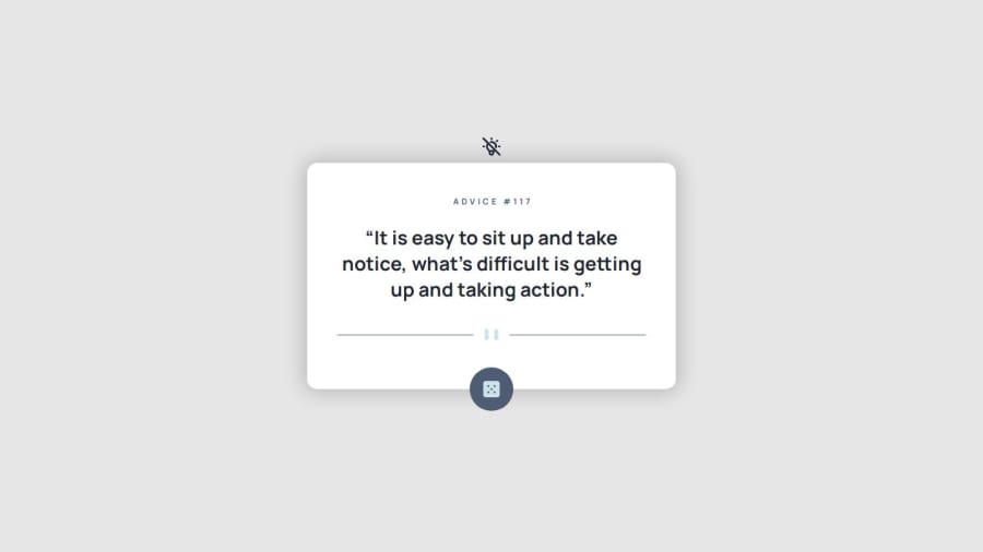 Frontend Mentor Advice Generator App Using React And Styled