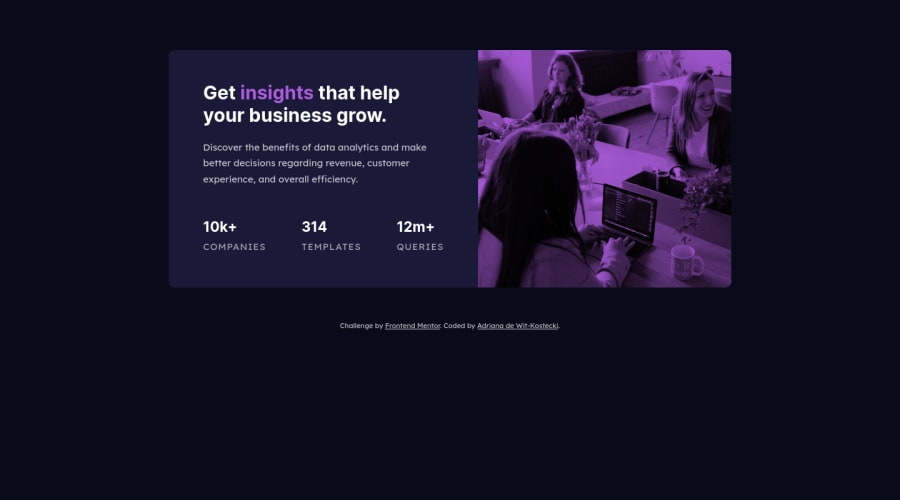 Frontend Mentor Mobile First Html And Css Using Flexbox Coding Challenge Solution