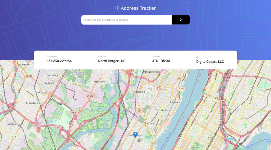 Frontend Mentor Ip Address Tracker Built W React Coding Challenge