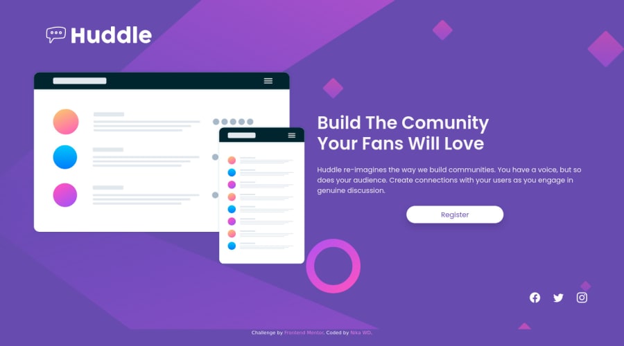 Frontend Mentor Responsive Landing Page Using Bootstrap5 Html And Css Coding Challenge Solution