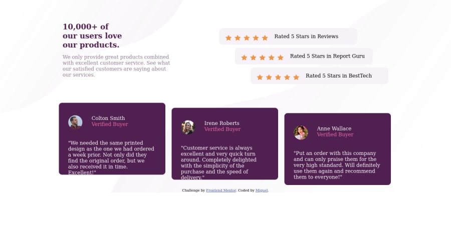 Frontend Mentor Mobile First Social Proof Section Using Flexbox Coding Challenge Solution