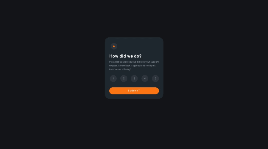Frontend Mentor Interactive Rating Page Using Html Css And Javascript Coding Challenge Solution