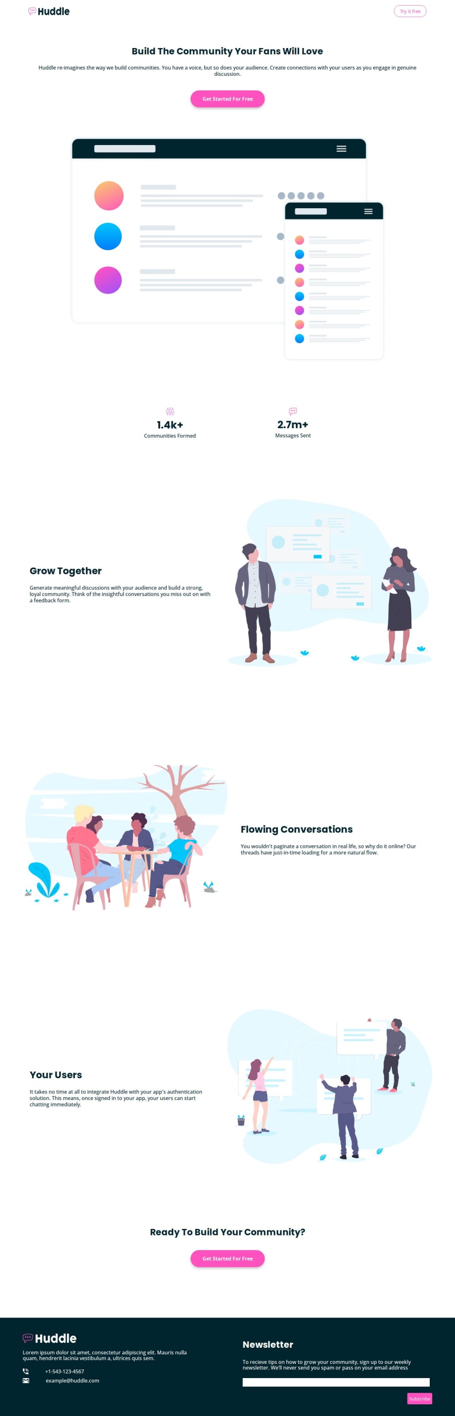 Frontend Mentor Built Responsive Landing Page Using Html And Css Coding Challenge Solution