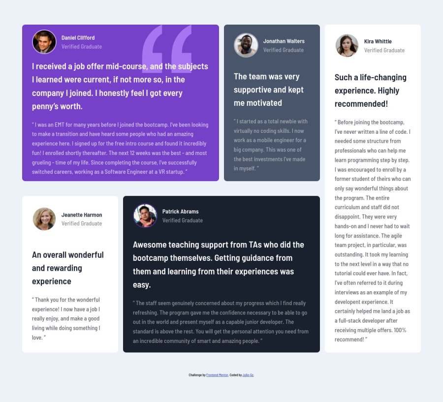 Frontend Mentor Flexbox Css Grid Coding Challenge Solution