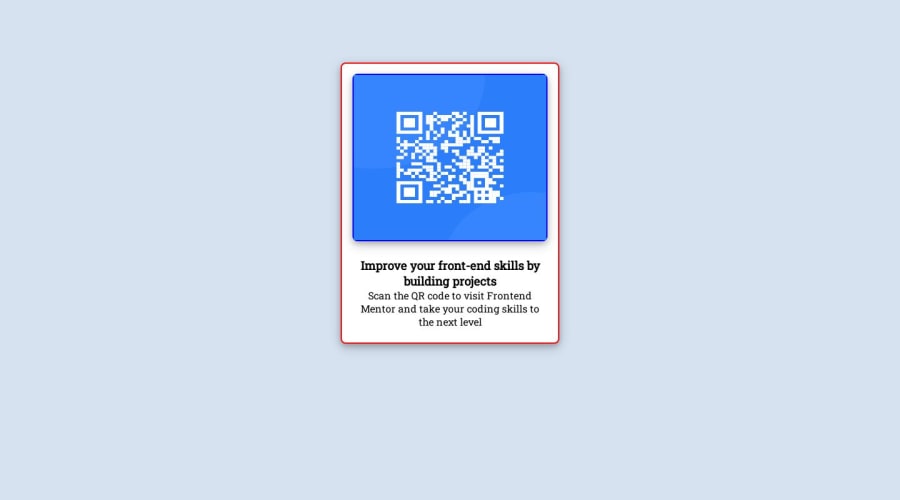 Frontend Mentor Qrcode Component Coding Challenge Solution