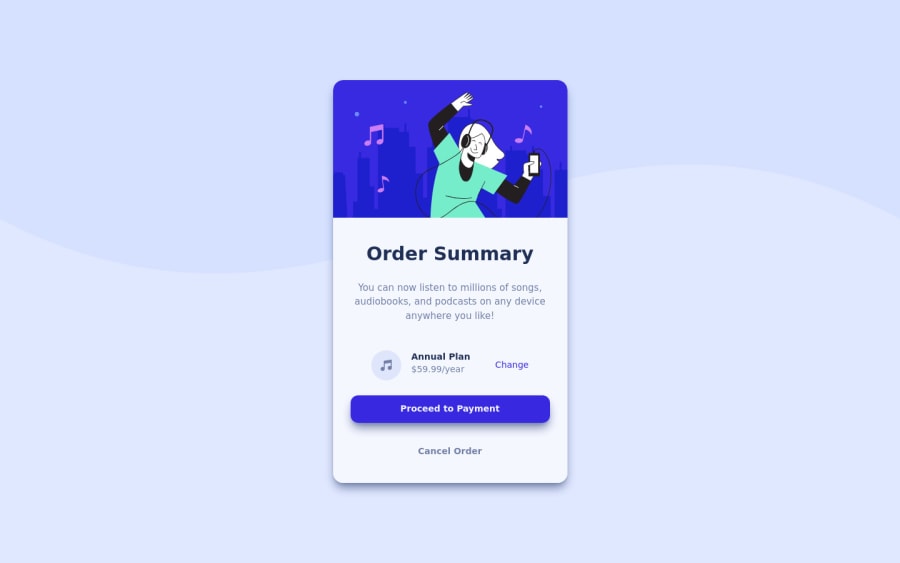 Frontend Mentor Order Summary Component Challenge Nextjs