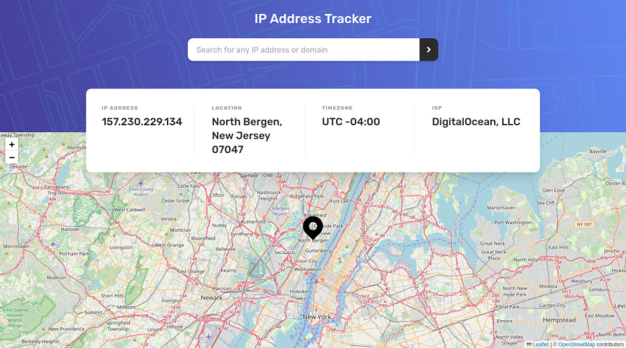 Frontend Mentor Ip Tracker With React And Tailwind Coding Challenge
