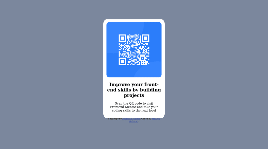 Frontend Mentor Responsive Qr Code Challenge Using Html And Css