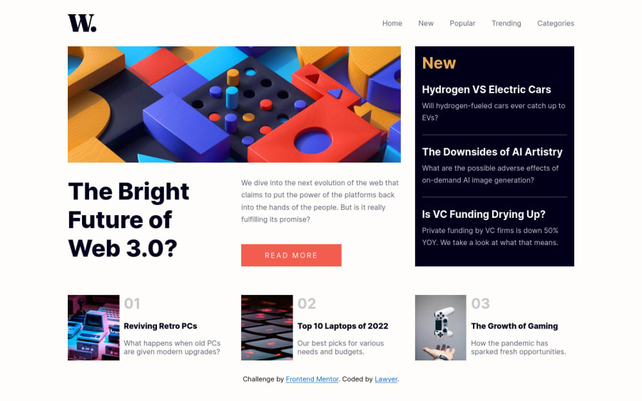 Frontend Mentor Responsive Landing Page Grid Coding Challenge Solution