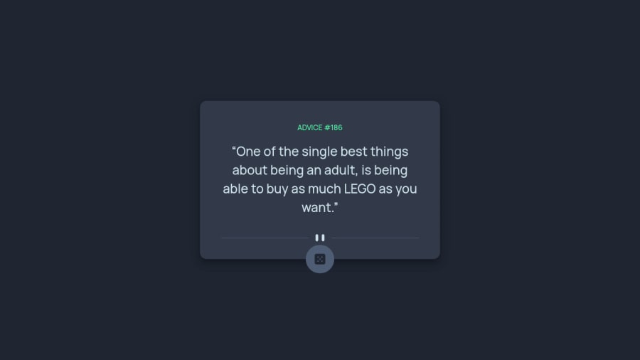Frontend Mentor Advice Generator App Using Nuxt And Vuetify Coding Challenge Solution