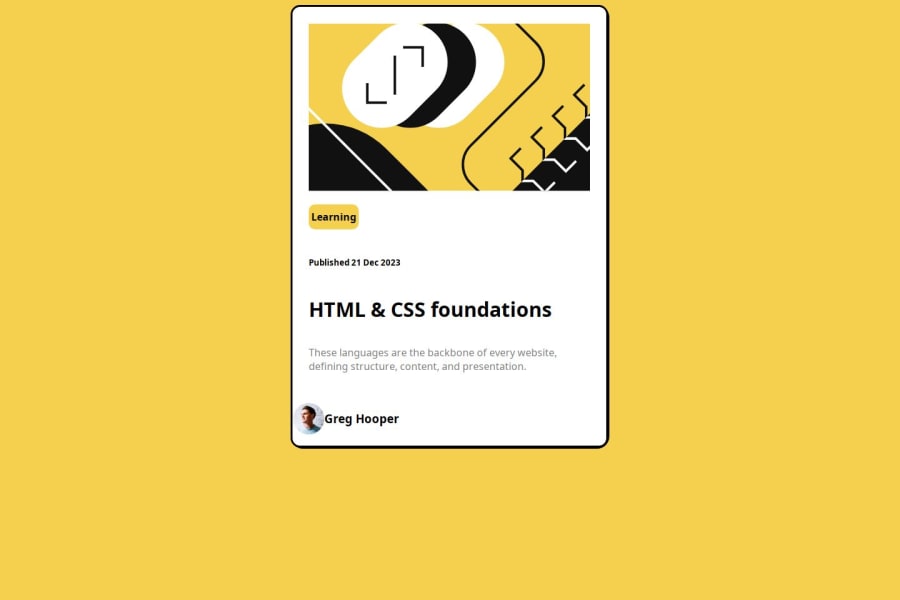 Frontend Mentor Blog Preview Card Using Html And Css Coding Challenge Solution