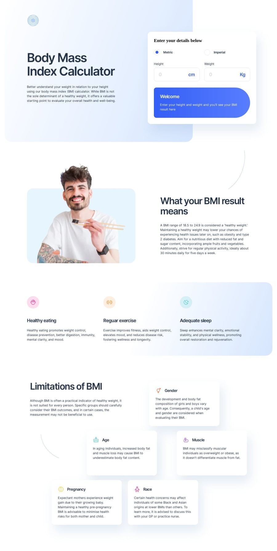 Frontend Mentor Bmi Calculator Using Vanilla Js Flex Box And Grid