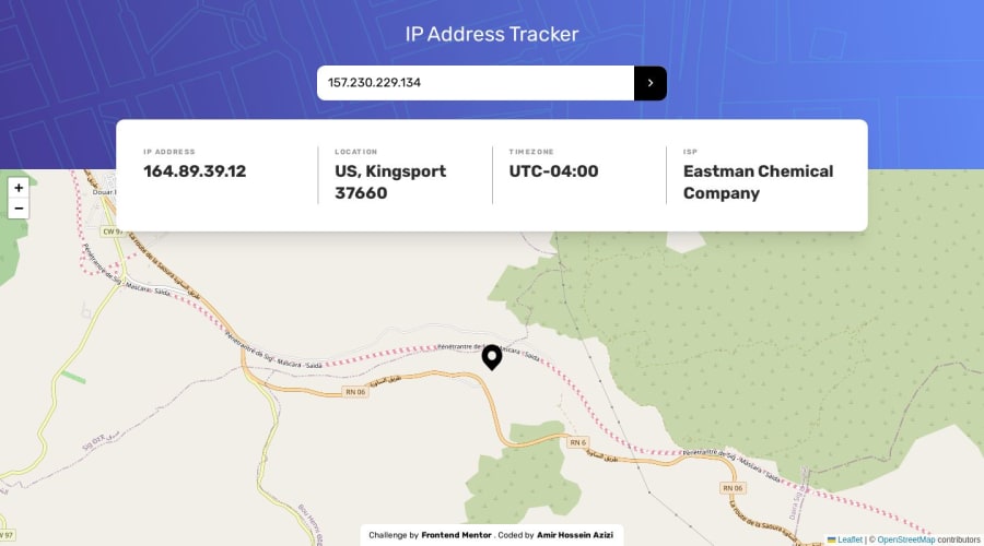 Frontend Mentor Ip Address Tracker With React And Tailwindcss Coding Challenge Solution